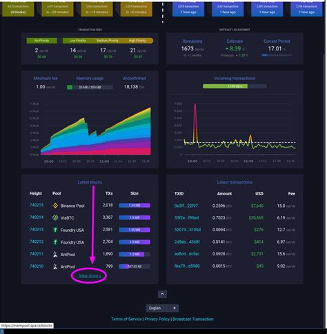 latest blocks should link to list of blocks · issue 1862 · mempool