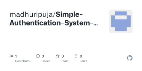 GitHub Madhuripuja Simple Authentication System In Python