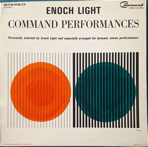 Easy Listening Lp Command Performances By Enoch Light Gatefold