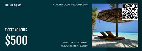 Free Ticket Voucher Template To Edit Online