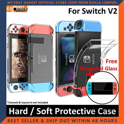 Nintendo Switch Oled V2 Switch Lite Detachable Crystal Clear Hard