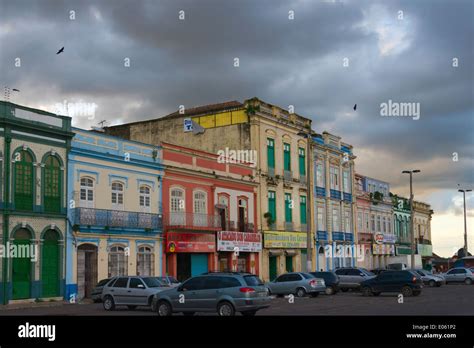 Historic Buildings In The Old City Belem Para State Brazil Stock