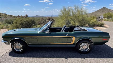 1968 Ford Mustang Gt Convertible For Sale At Auction Mecum Auctions