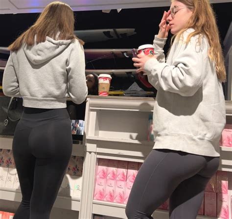 Two Sexy Girls With Bubble Buttocks Candid Teens