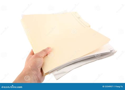 File Folder Stock Image Image Of Holding Paper Stationery 2334957