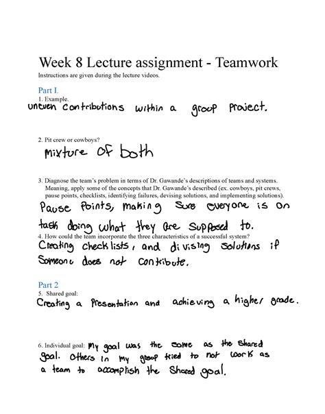 week 8 lecture assignment teamwork week 8 lecture assignment