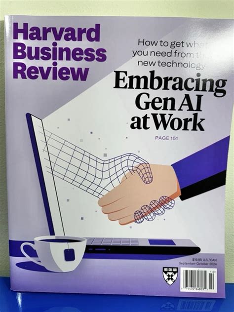 Harvard Business Review Magazine Embracing Gen Ai September October 2024 £8 67 Picclick Uk