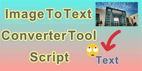 image to text converter tool script