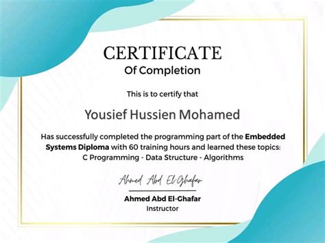 yousief hussien on linkedin i am happy to share certificate of