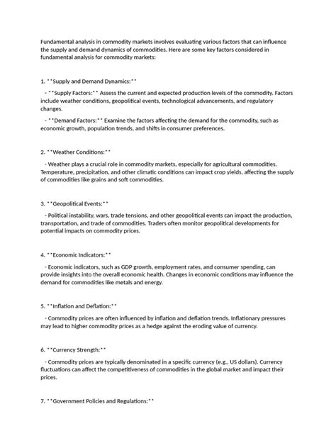 Fundamental Analysis Factors Affecting Price Pdf