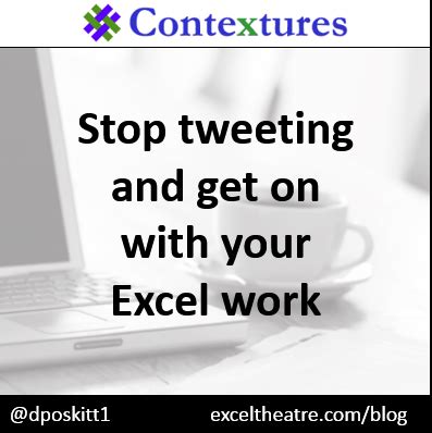 Excel Twitter 20160212 Excel Theatre Blog
