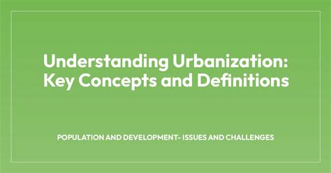 Understanding Urbanization Key Concepts And Definitions Sociohealth