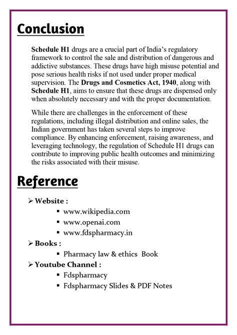 Schedule H1 Drugs And Its Implementation In India Assignment Fdspharmacy