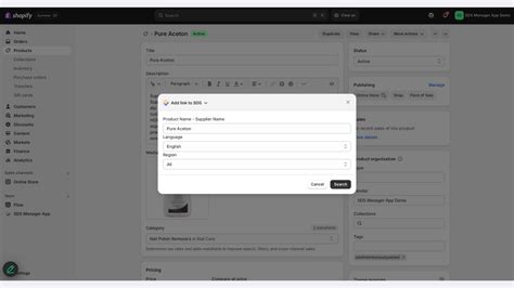 Link Sds Sheets To Products—auto Display Data And Pdfs Shopify App Store