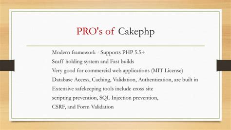 Top 5 Php Framework Ppt