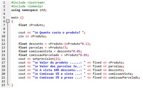 aprender programar em c lista de exercícios de c 11 a 20