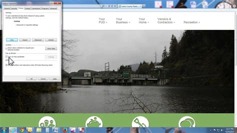 How To Disable Pop Up Blocker Internet Explorer Youtube