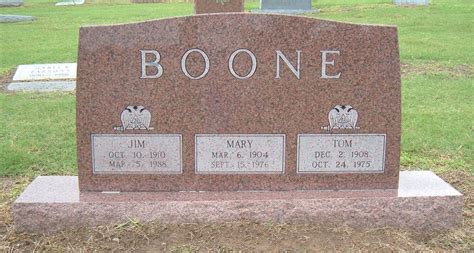 James Cloyd “jim” Boone 1910 1988 Find A Grave Memorial