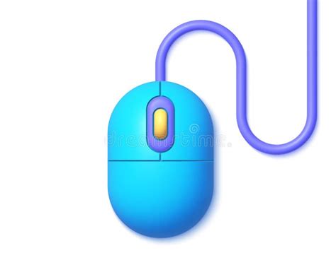 Modern 3d Icon With Computer Mouse 3d On White Background For Concept Design Business Concept