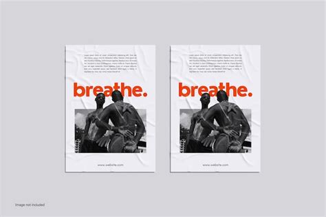 포스터 벽 모 프리미엄 Psd 파일