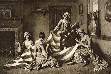 Betsy Ross Sewing The First United States Flag Giclee Print