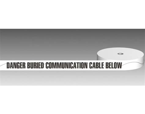 Tape Buried Communications Cable Below Uground Detectable W100mm X — Euro Signs And Safety Tape Buried Communications Cable Below Uground Detectable W100mm X — Euro Signs And Safety