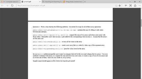 Solved Write A Class That Has The Following Methods Use Chegg