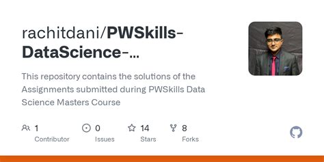 Github Rachitdani Pwskills Datascience Assignments This Repository Contains The Solutions Of