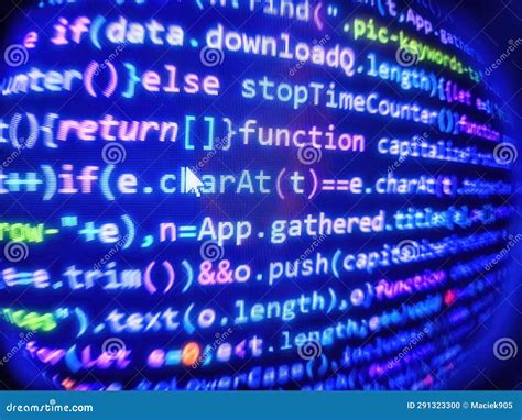 Computer Source Code Programmer Script Developer Screen Of Web