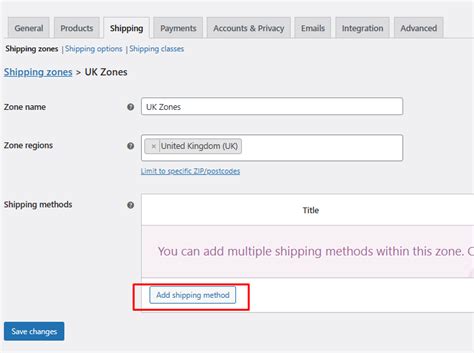 Woocommerce No Shipping Options Were Found