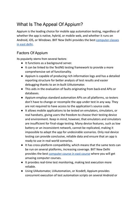 PPT What Is The Appeal Of Appium PowerPoint Presentation Free Download ID