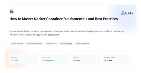 Dominando Contêineres Docker Fundamentos E Boas Práticas Labex