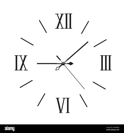 Roman Numeral Clock Template