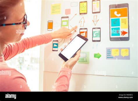 Creative Web Application Development For Mobile Phones Engineering Sketch Of The User Interface