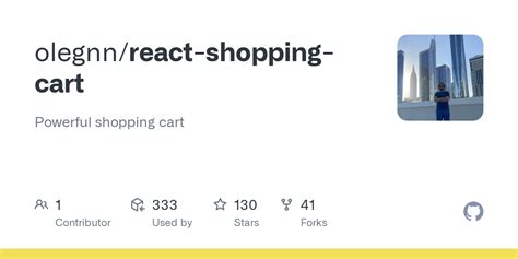 GitHub Olegnn React Shopping Cart Powerful Shopping Cart