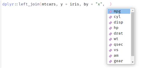 Help For Ellipsis Parameter Doesnt Show And Autocomplete For Joins