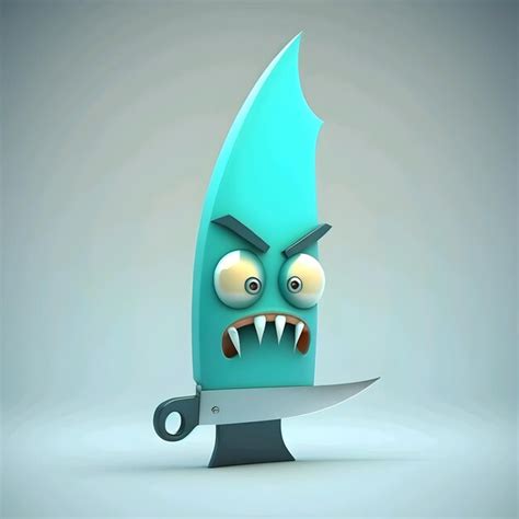 Premium Photo Cute Character Knife