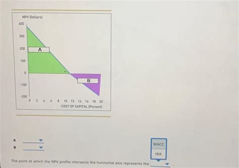 Solved An Npv Profile Plats A Projects Npv At Various Costs