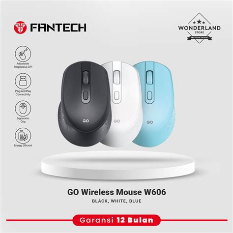 Jual Fantech Go Wireless Mouse W603 W606 W608 24ghz 1600 Dpi Optical