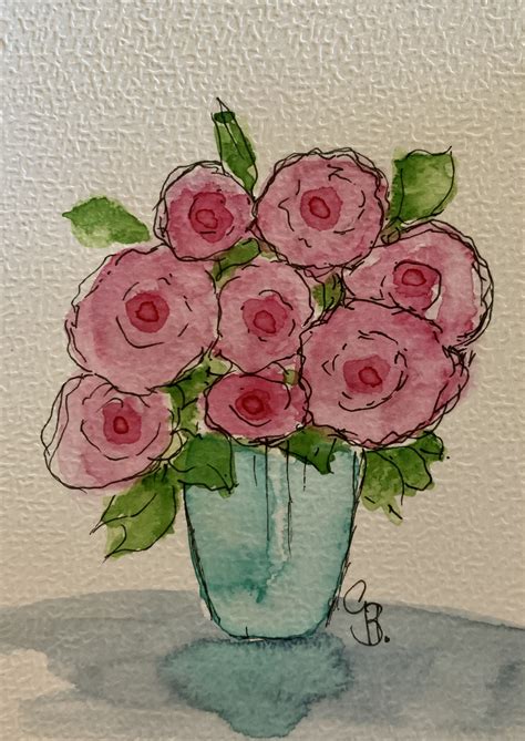 Pin Su Watercolor My Personal Work Illustrazioni Floreali Disegno