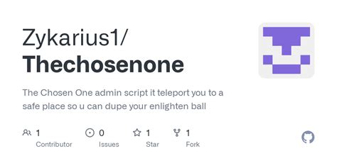 github zykarius1 thechosenone the chosen one admin script it teleport you to a safe place so