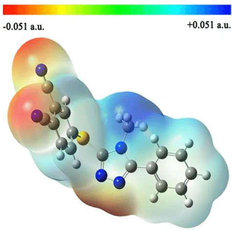 Appearance Of The Molecular Electrostatic Potential Mep Map Of