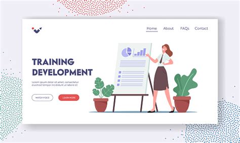 교육 개발 방문 페이지 템플릿 비즈니스 미팅 청중을 위한 프레젠테이션 플립 보드의 비즈니스 코치 프리젠테이션 연설에 대한 스톡