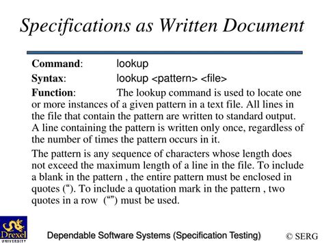 ppt dependable software systems specification based testing