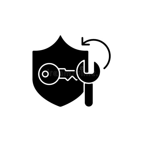 Password Cracking Linear Icon Stock Vector Illustration Of Password