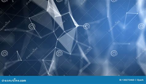 Plexus Abstract Background Geometric Wireframe Structure With Lines And Dots Connection Nodes