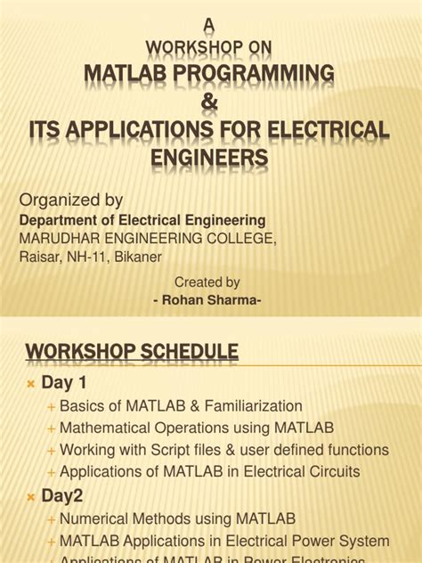 Matlab Programming And Its Applications For Electrical Engineers Pdf