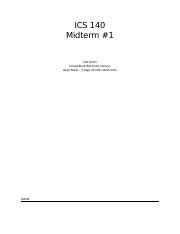 ICS 140 Midterm 1 True False Multiple Choice Essay IDLE Course Hero