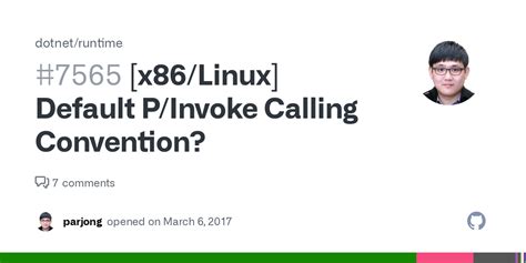 [x86 linux] default p invoke calling convention · issue 7565 · dotnet