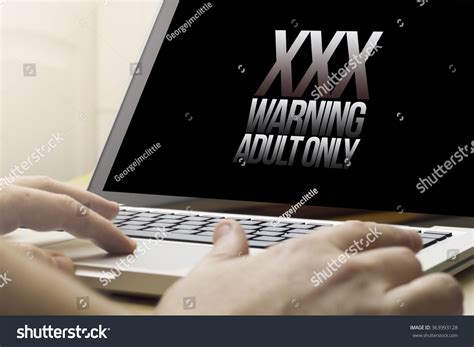 Adult Content Concept Man Using Laptop Stock Photo Shutterstock